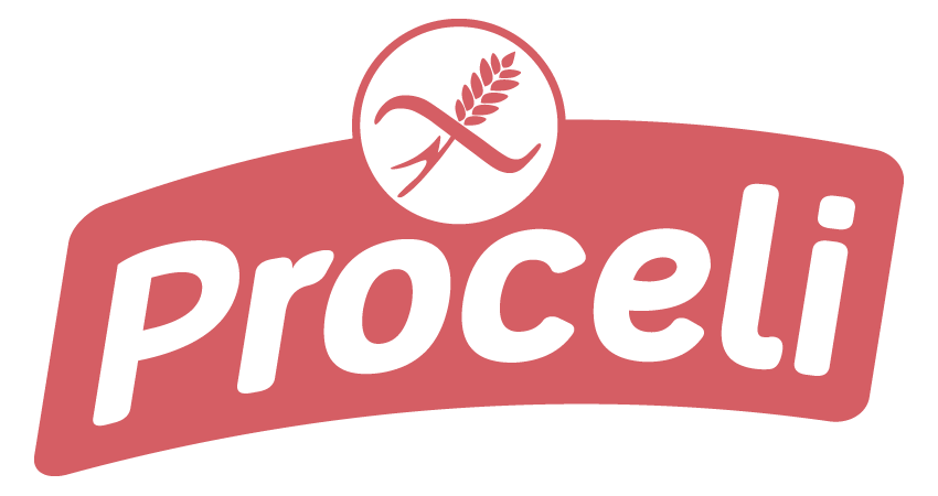 Logo naranja sin gluten de Proceli | Proceli